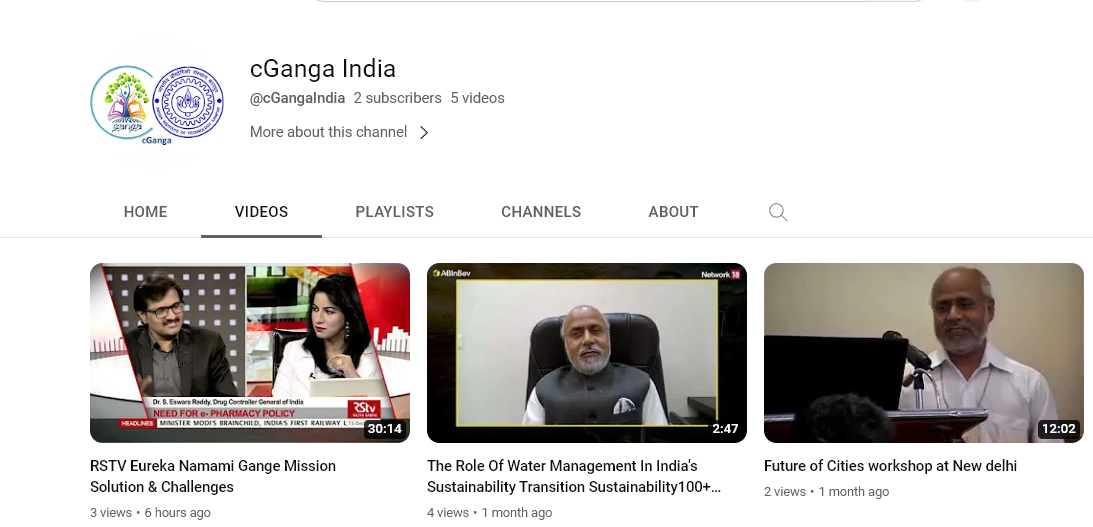 cGanga – Center For Ganga River Basin Management & Studies